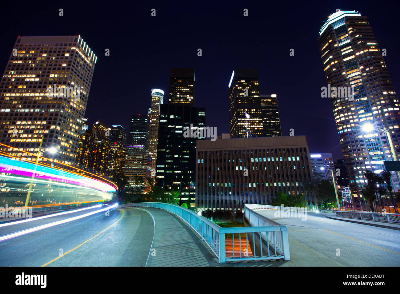 Los angeles freeway night dark hi-res stock photography and images - Alamy