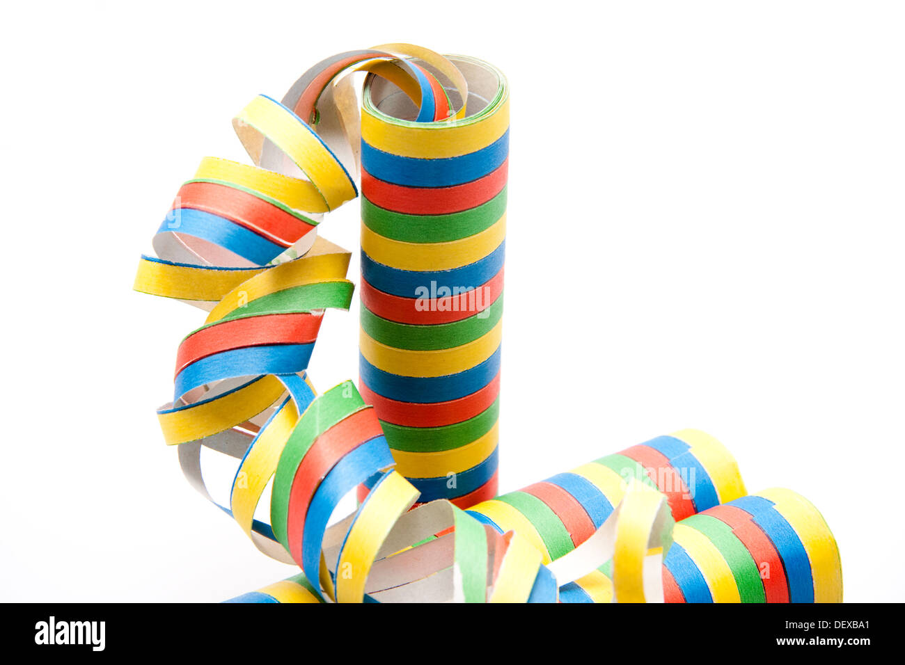 Streamers for party Stock Photo - Alamy