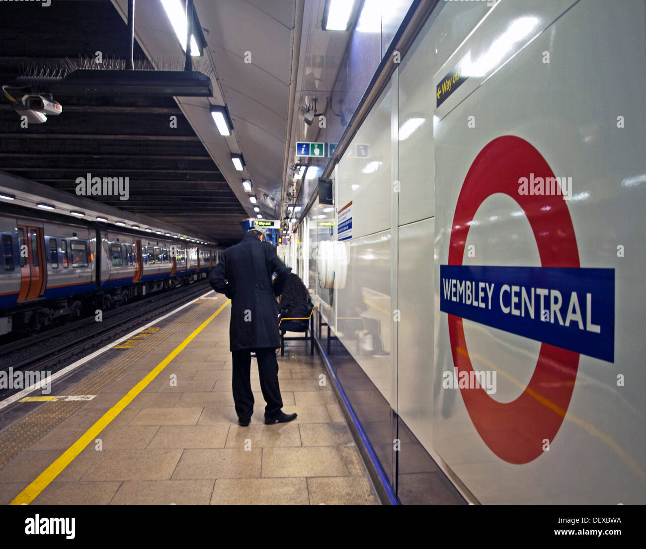 Interior of Wembley Central Underground Station, Wembley, London ...