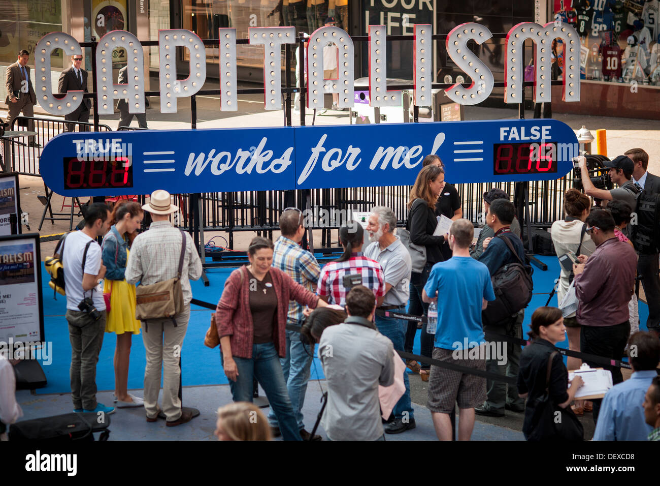 Capitalism Works For Me!. an interactive sculpture by the artist Steve ...