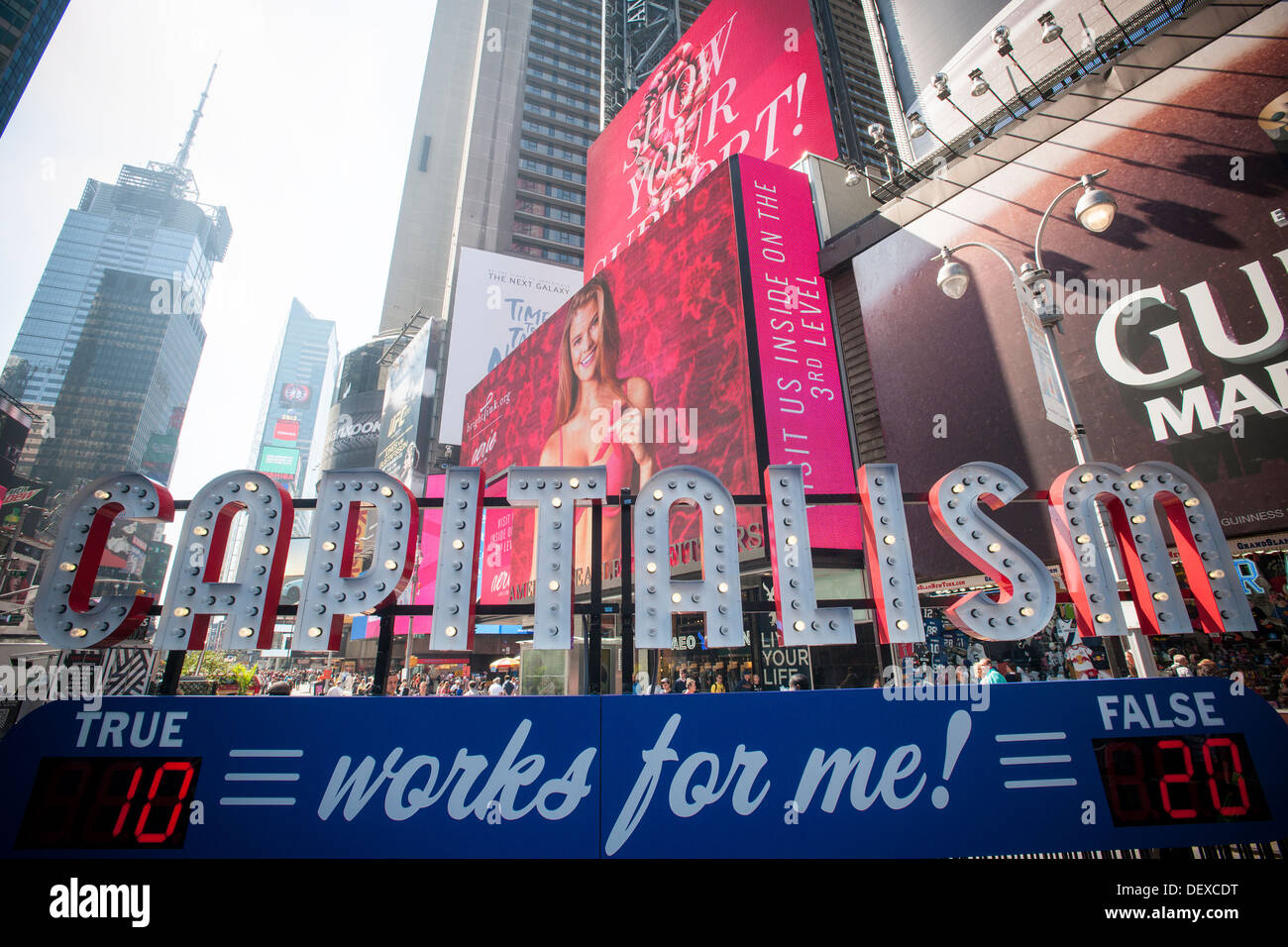 Capitalism Works For Me!. an interactive sculpture by the artist Steve ...