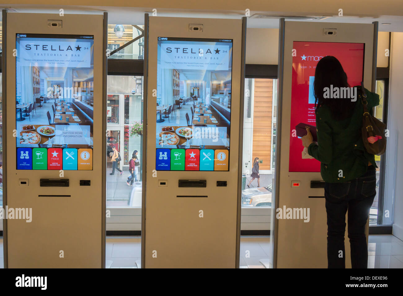 Visitors to the NYCGO Visitor Center located in Macy's Herald Square in ...