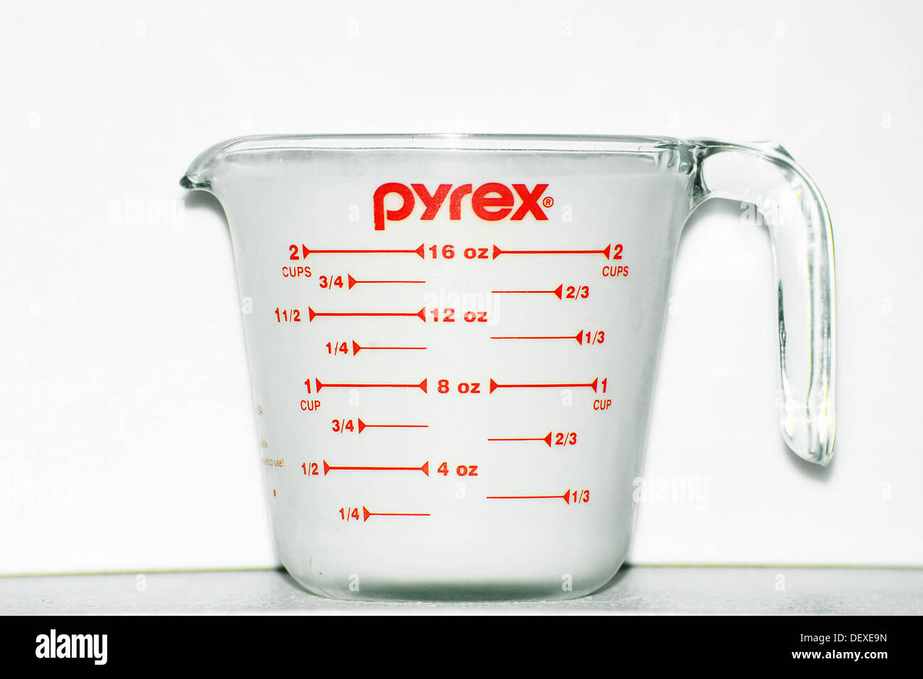 A side view of a Pyrex measuring jug Stock Photo - Alamy
