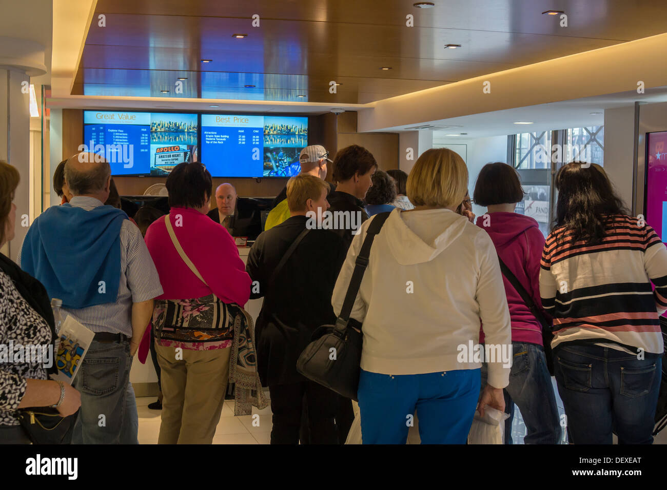 Visitors to the NYCGO Visitor Center located in Macy's Herald Square in ...