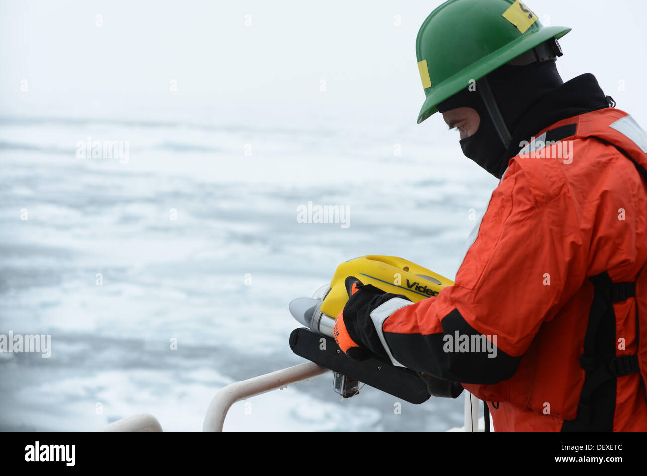 Project manager with the coast guard research development center hi-res ...