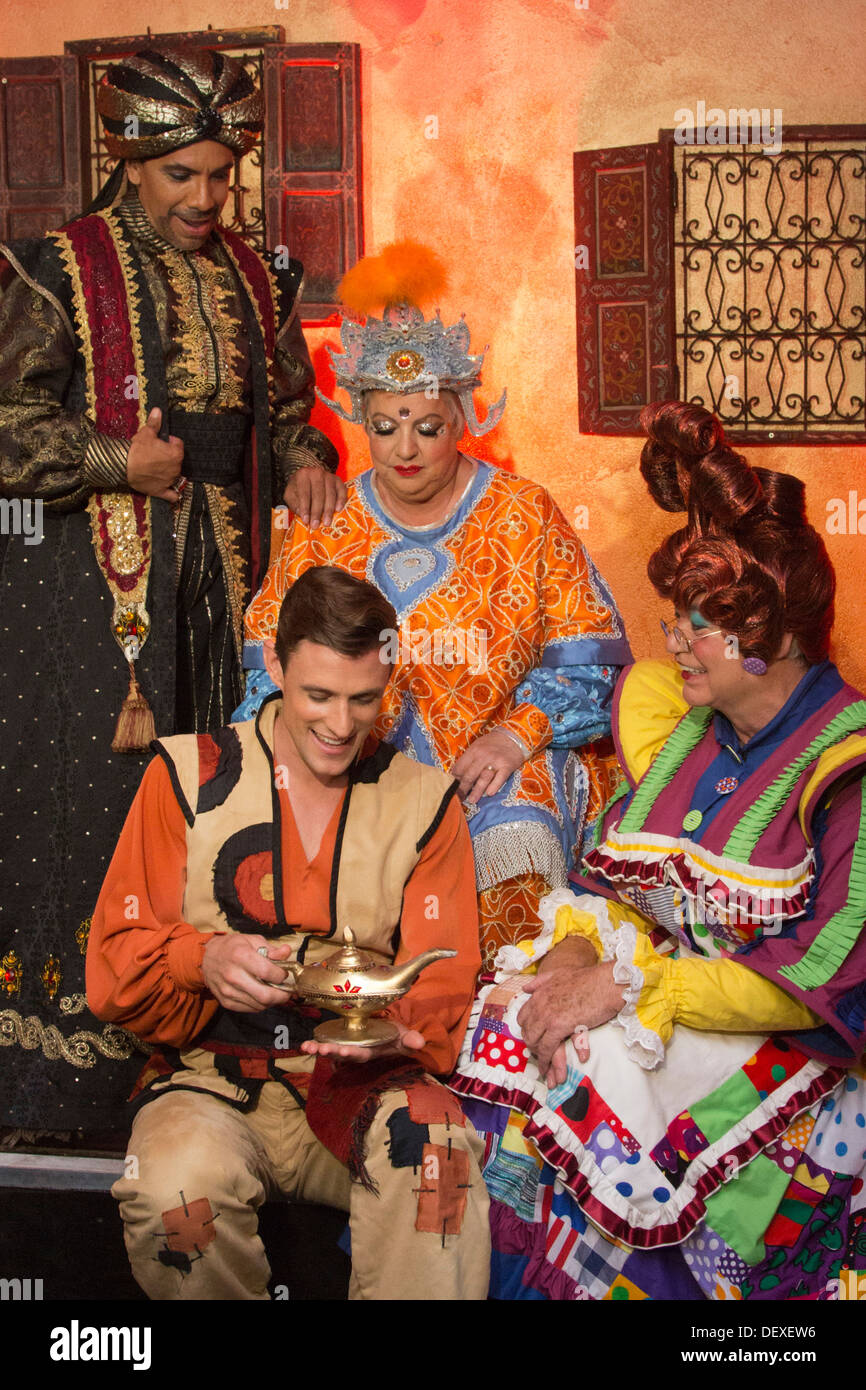 Aladdin Christmas Pantomime at the New Wimbledon Theatre, London ...