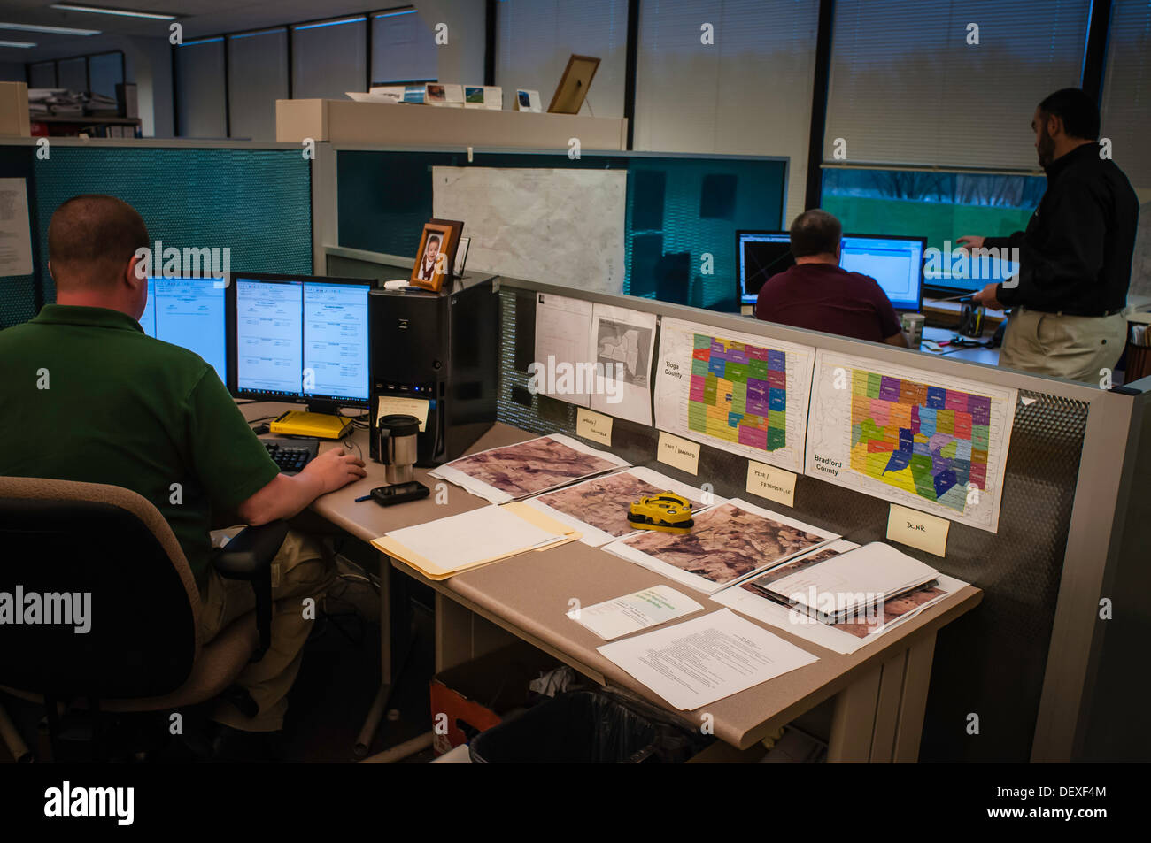 Professional engineering, construction office environment Stock Photo ...