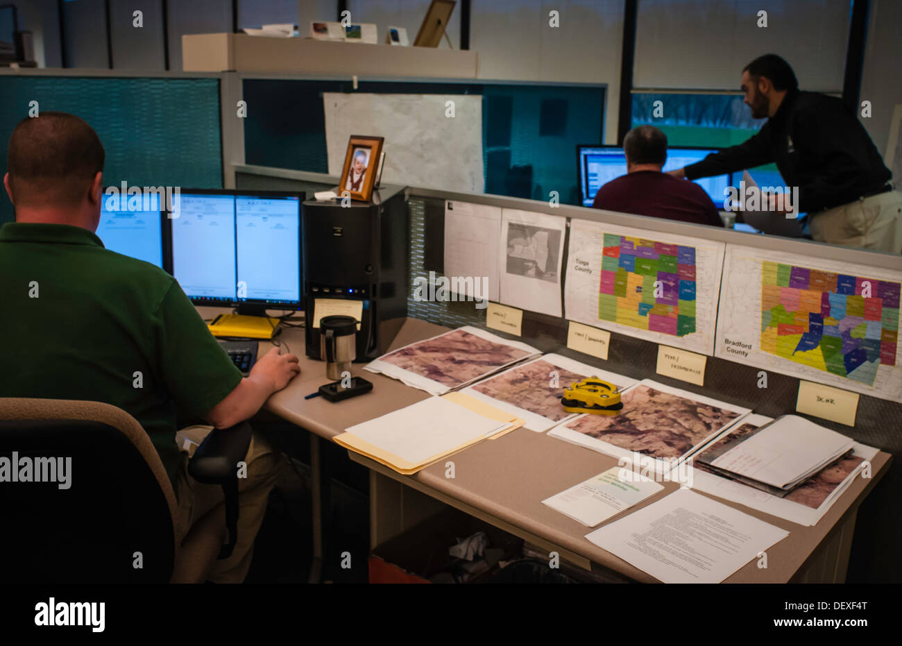 Professional engineering, construction office environment Stock Photo ...