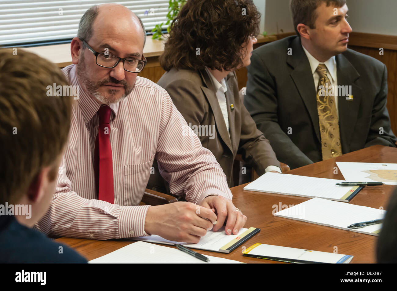 Professional engineering, construction office environment Stock Photo ...