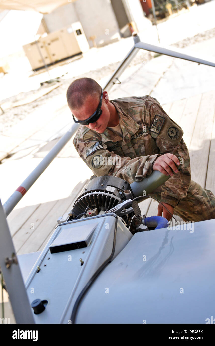 Specialist Justin Waltho with Headquarters and Headquarters Troop ...