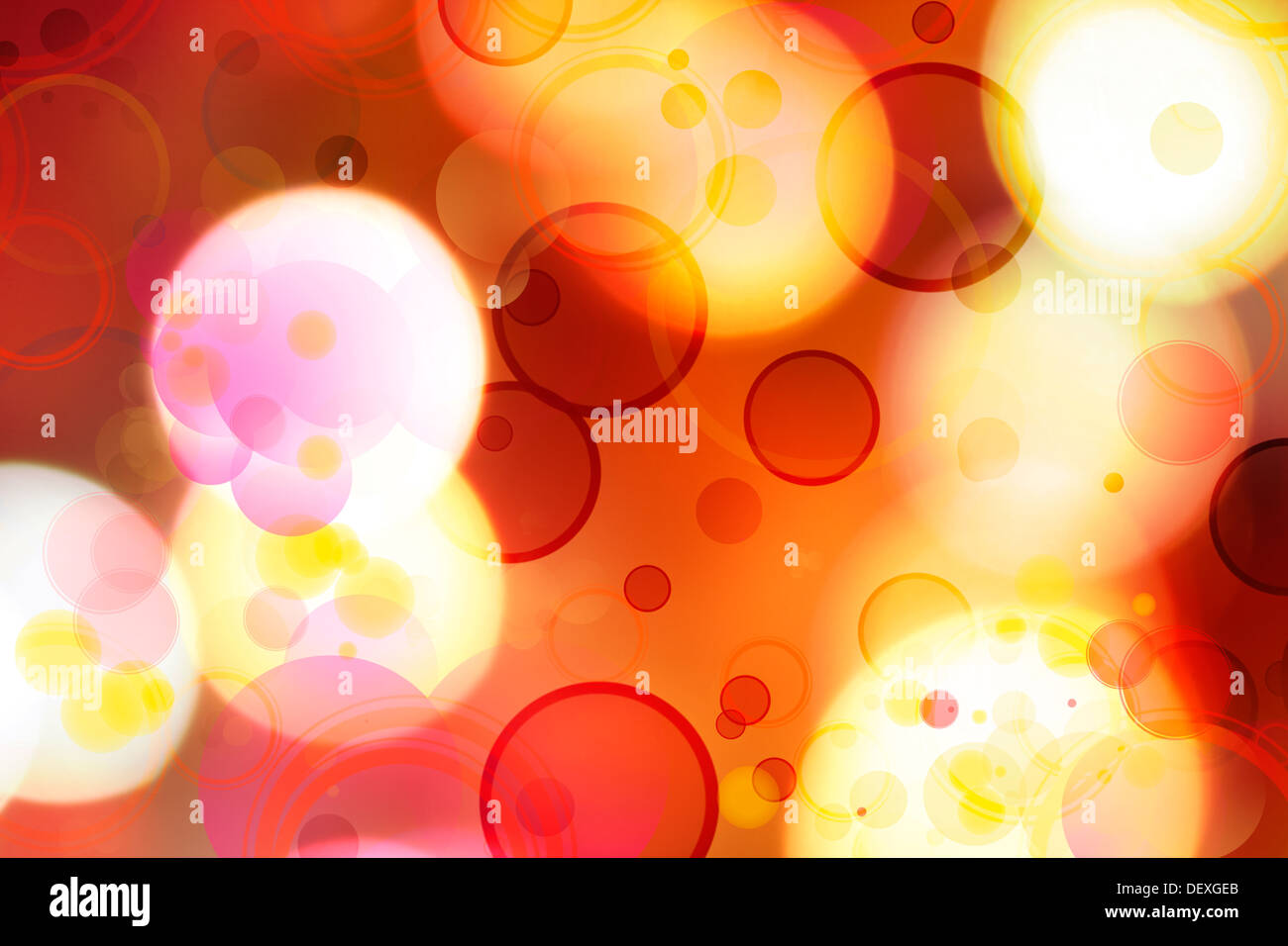 Orange tone light circles background Stock Photo - Alamy