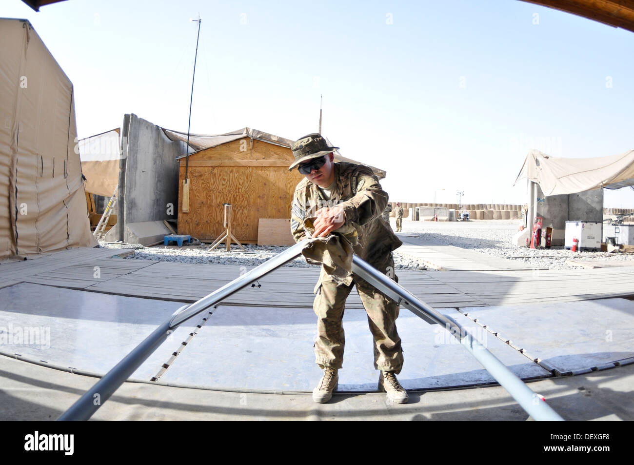 U.S. Army Spc. Nicolas Redondo, with Headquarters and Headquarters ...