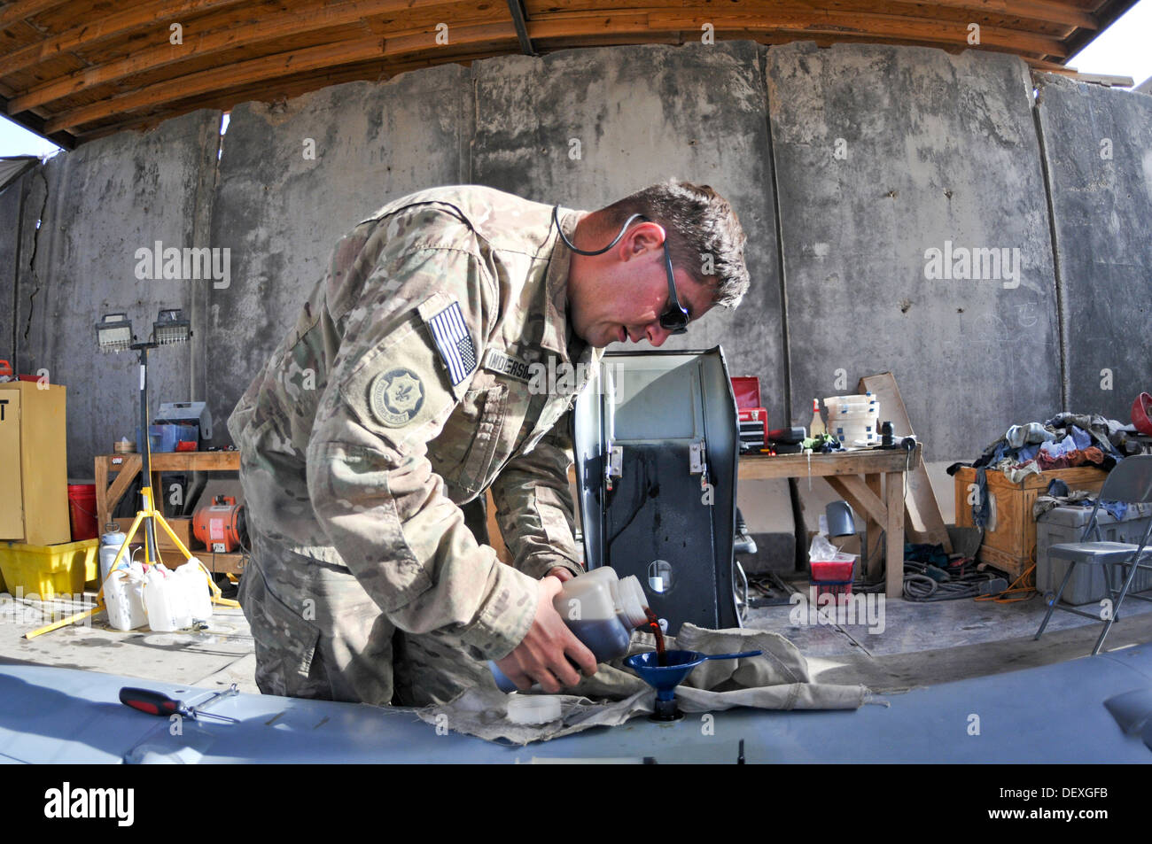 Specialist Joseph Anderson with Headquarters and Headquarters Troop ...