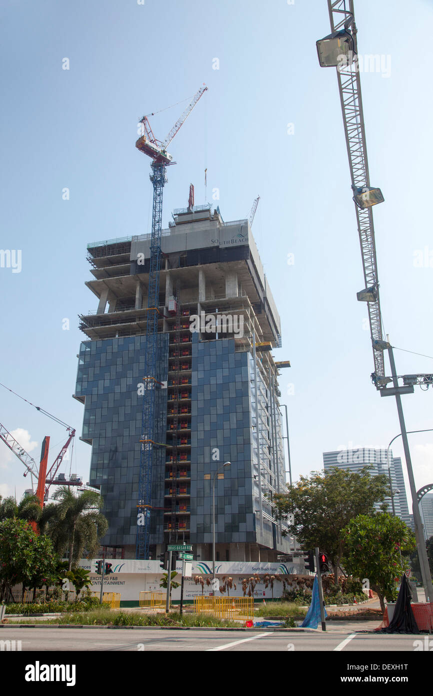 Singapore skyscrapers city state Asia construction site new modern new ...