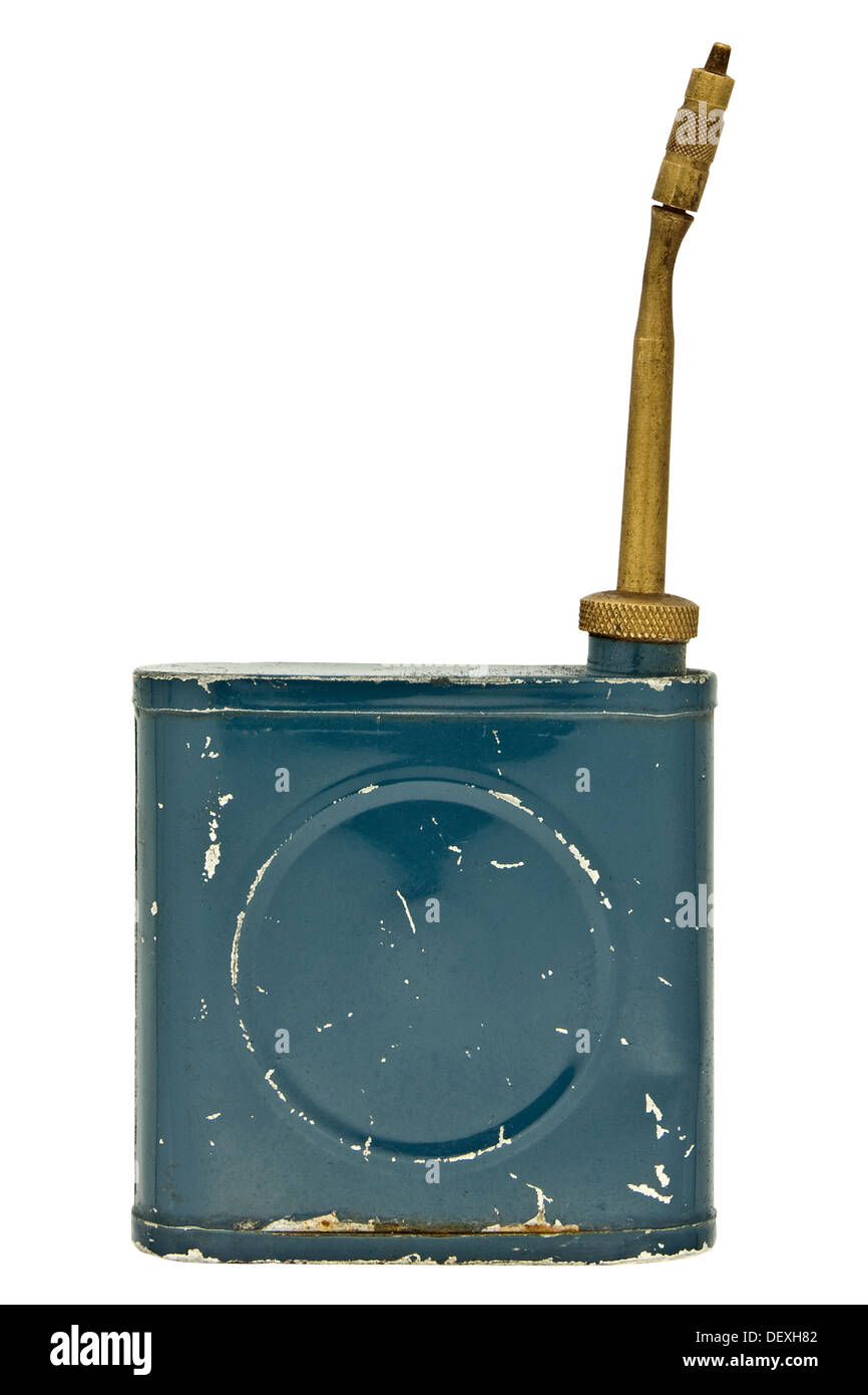 vintage thinner dispenser isolated over white Stock Photo - Alamy