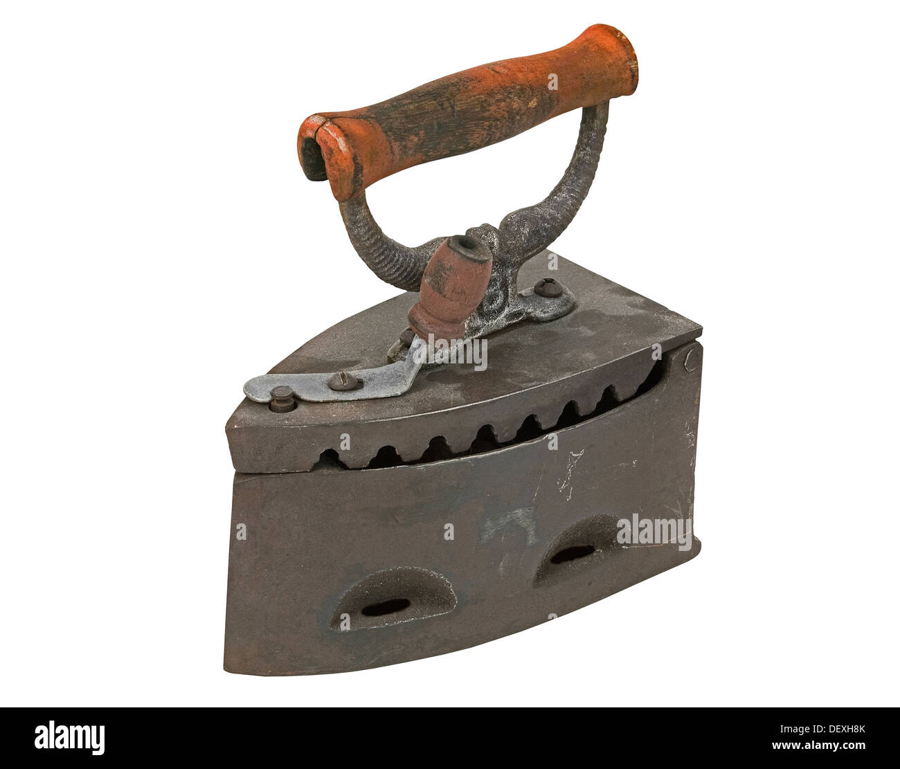 antique rusty iron isolated on white background, clipping path Stock ...