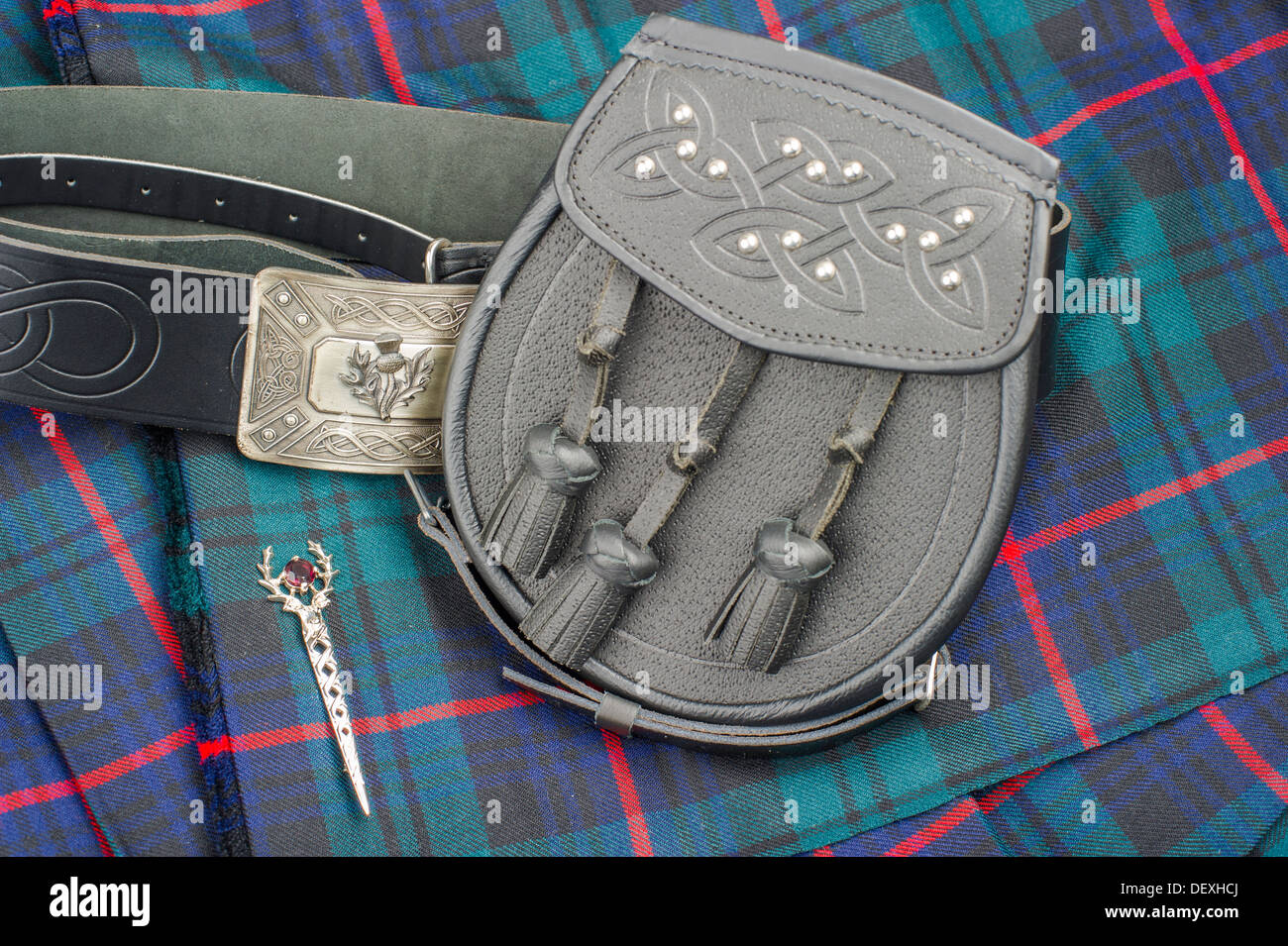Kilt and sporran Stock Photo - Alamy