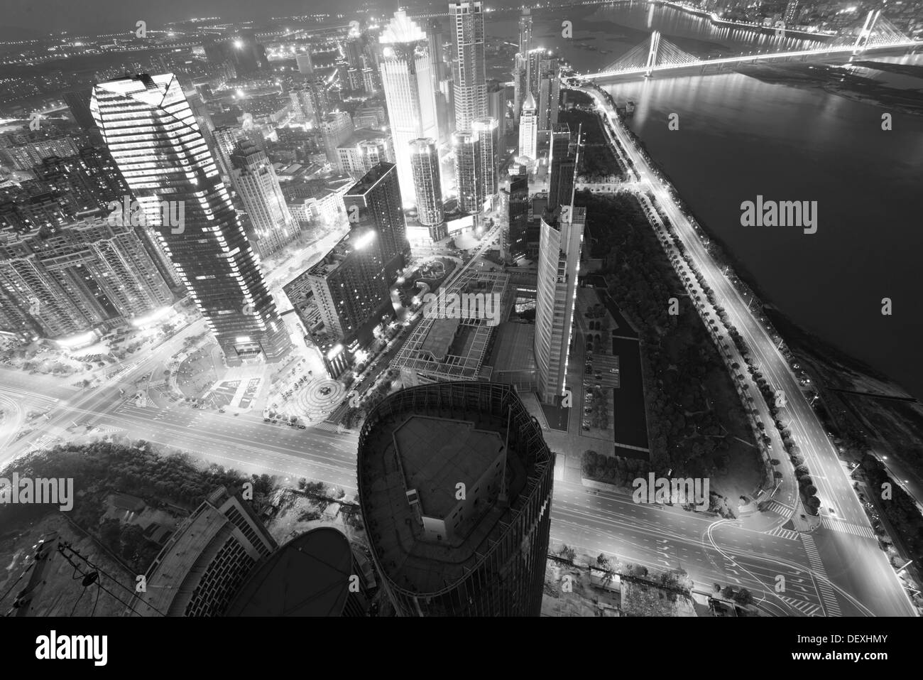 Horizontal panorama view Black and White Stock Photos & Images - Alamy