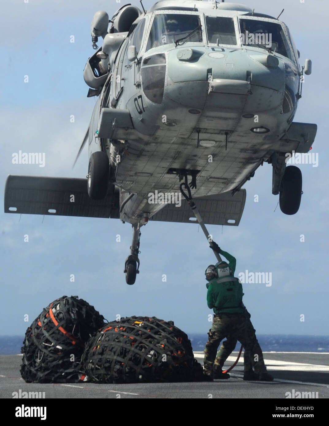 Sailors embarked aboard the aircraft carrier USS George Washington (CVN ...