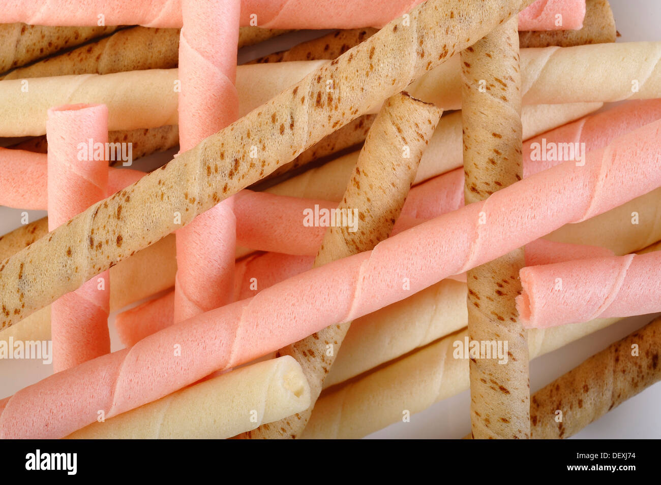 Waffle roll hi-res stock photography and images - Alamy