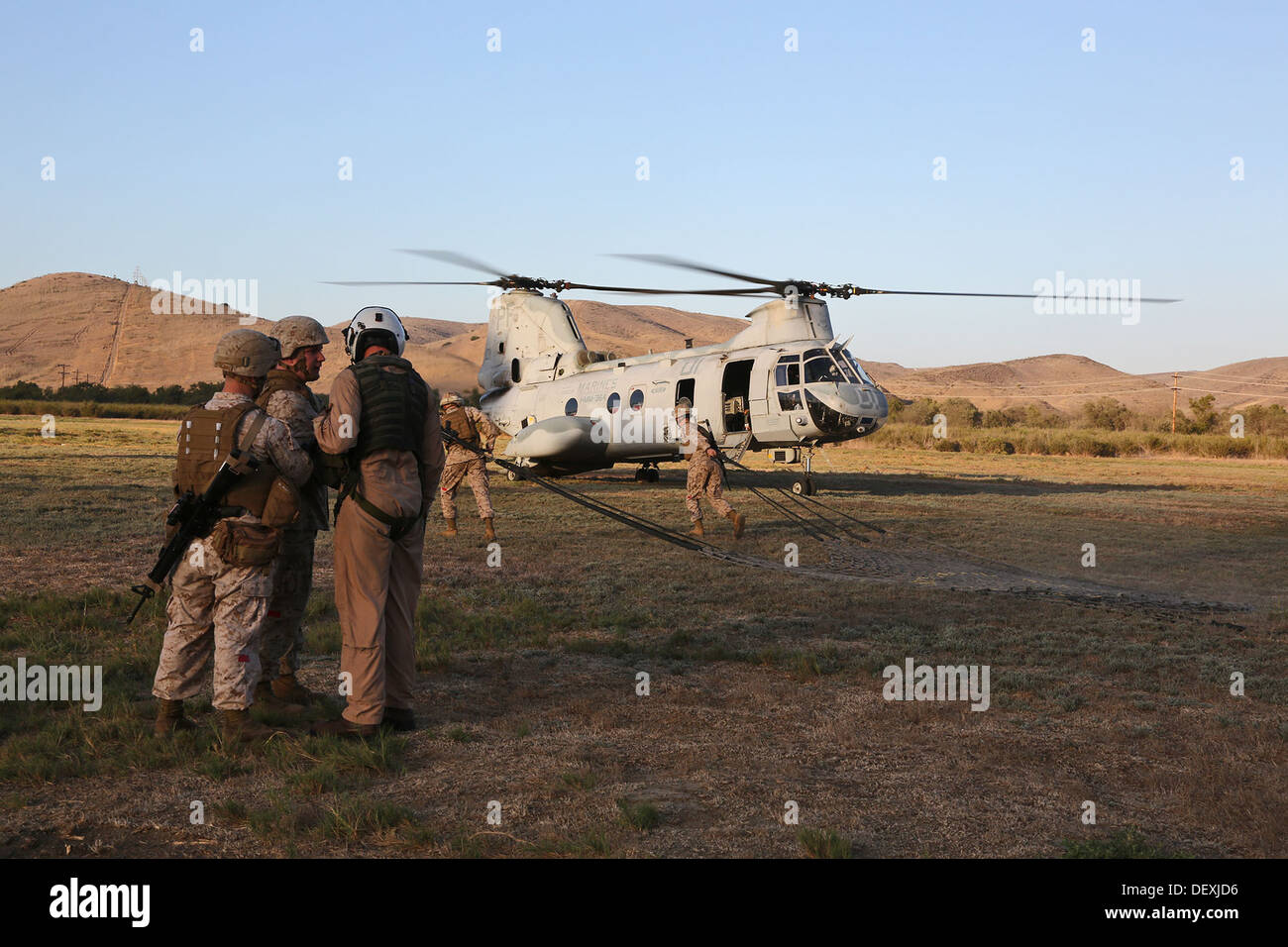 Marines with Landing Support Company, Combat Logistics Regiment 17, 1st ...