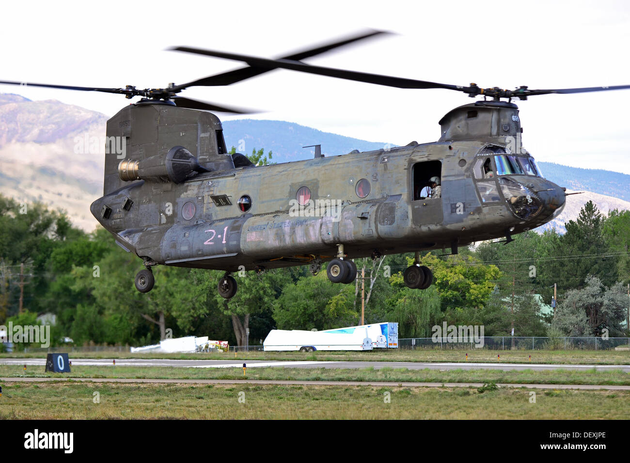 Ch 47 chinook helicopter with the 2nd general support aviation ...