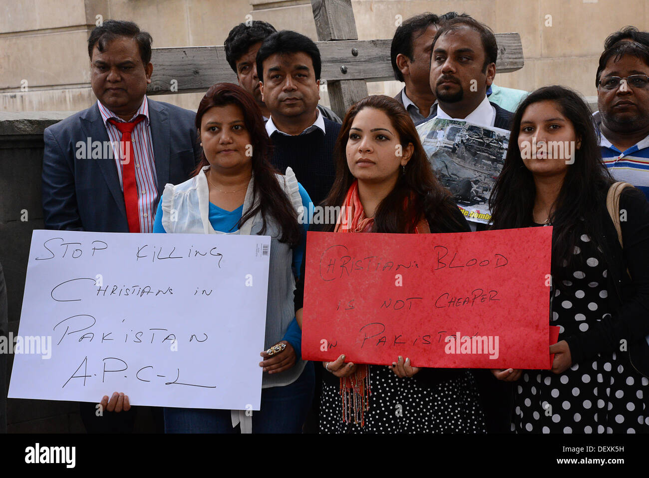 London, UK. 24th Sep, 2013. The British Pakistani Christian Association ...