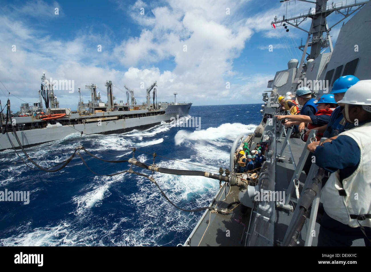 The Military Sealift Command fleet replenishment oiler USNS Yukon (T-AO ...