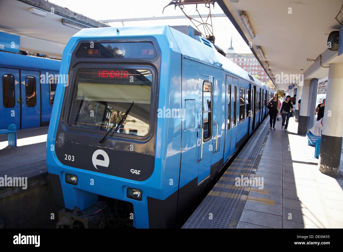 Platform train san sebastian hi-res stock photography and images - Alamy
