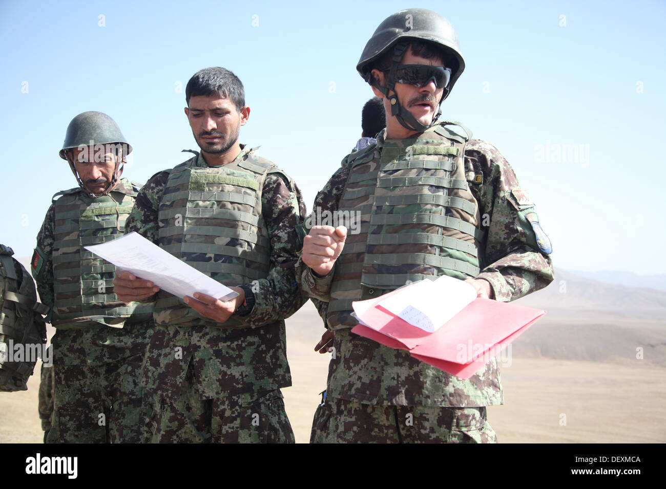 Afghan National Army soldiers with 4th Infantry Brigade, 203rd Corps ...