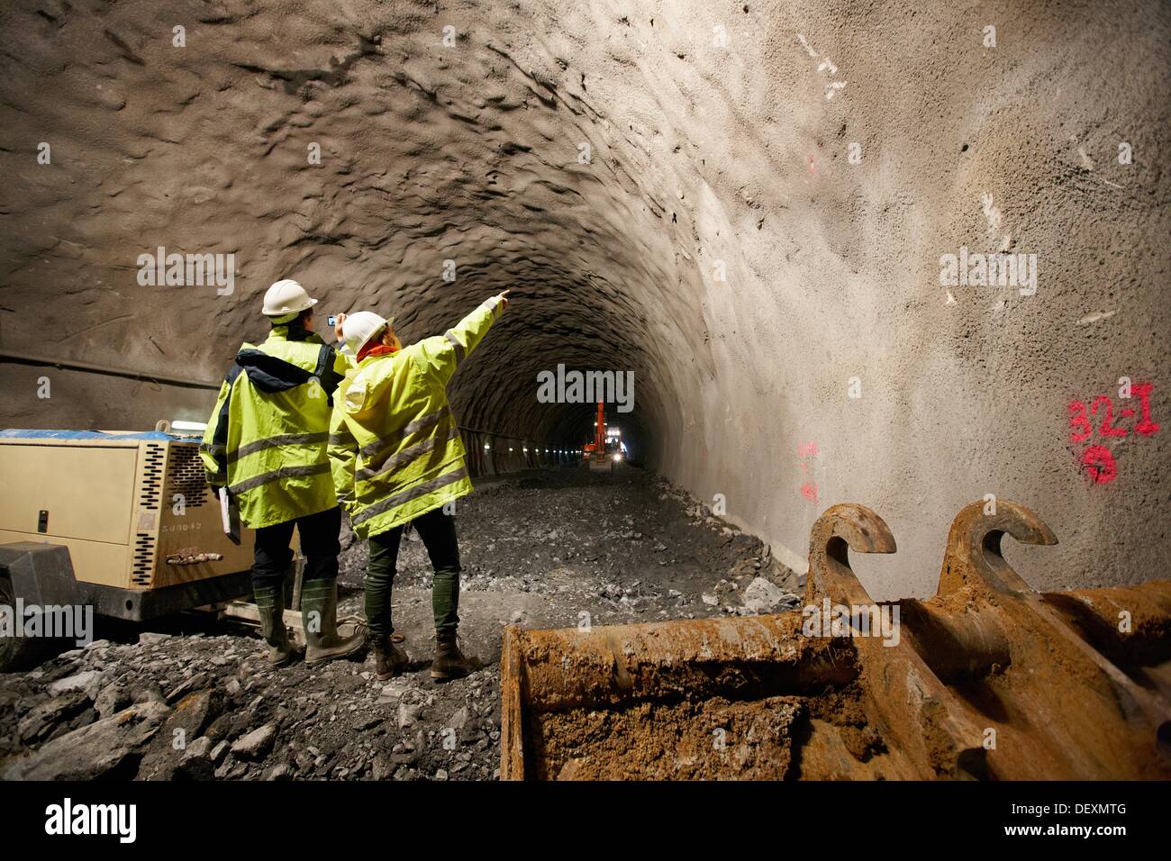 Architects overseeing the maintenance of the tunnel, Tunnel ...