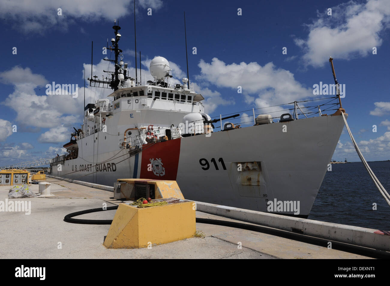 The crew of the Coast Guard Cutter Forward returns from law enforcement ...