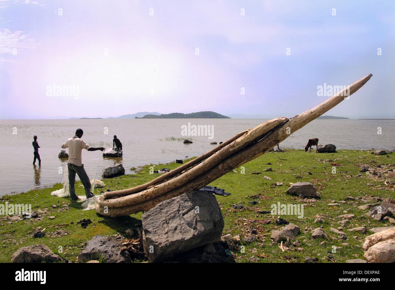 Lake Ziway in the Rift Valley, Ethiopia Stock Photo - Alamy
