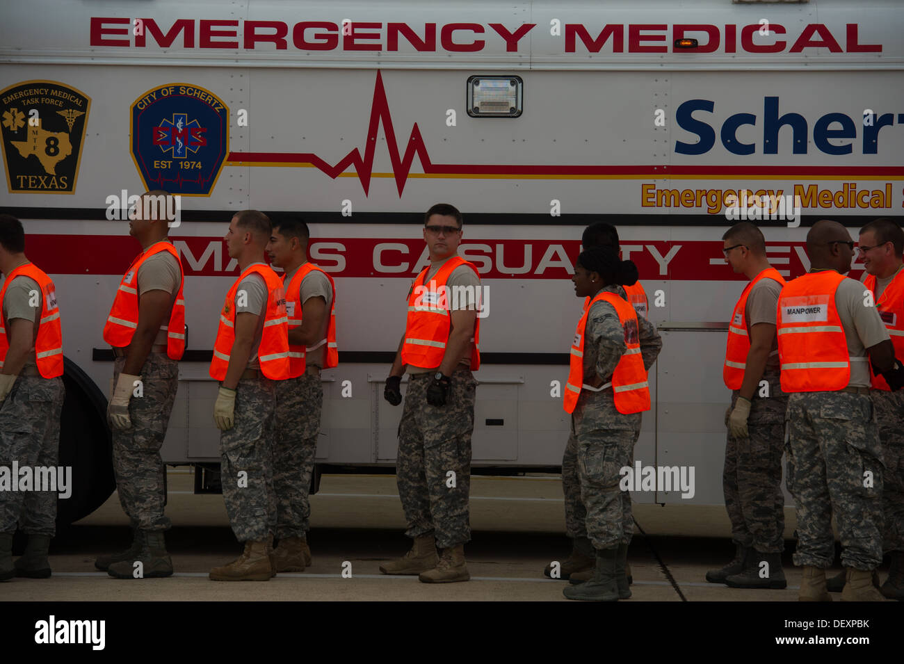 Airmen and soldiers work together while participating in the annual San ...