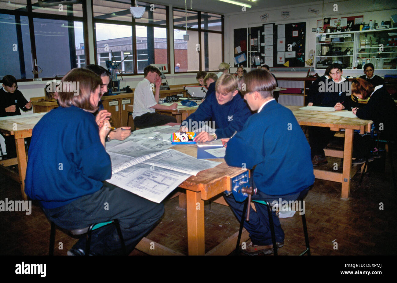 Students Studiously Planning Their Marketing Strategy Stock Photo - Alamy