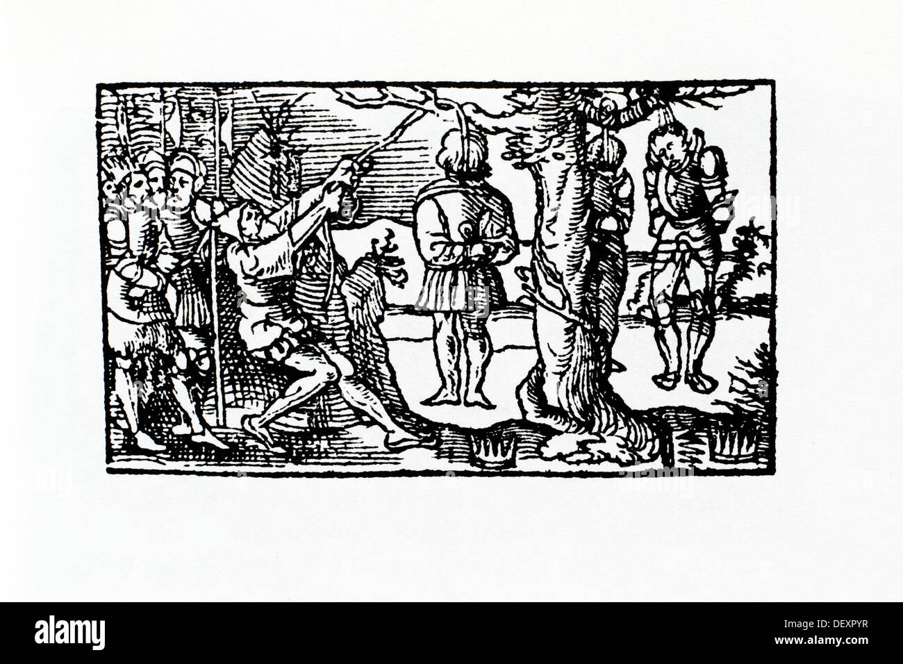 Execution by hanging illustration hi-res stock photography and images ...