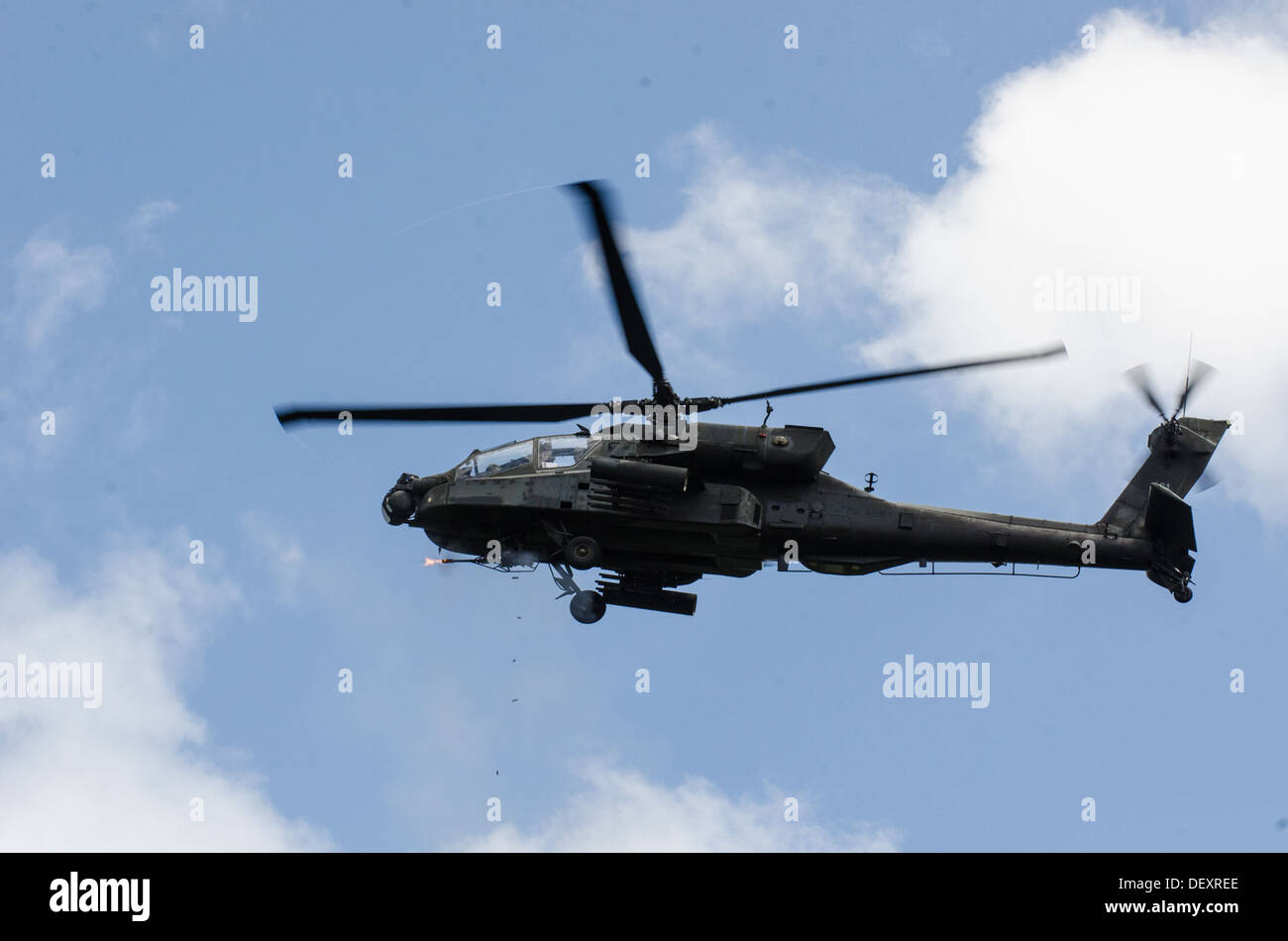 A U.S. Army AH-64 Apache helicopter crew assigned to the 48th Infantry ...