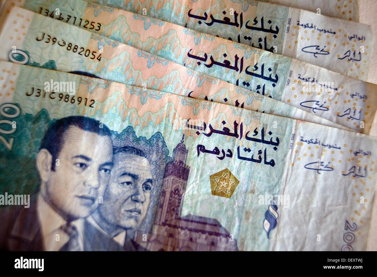 200, Dirham marroqui, rey de marruecos, moneda africana, moneda ...