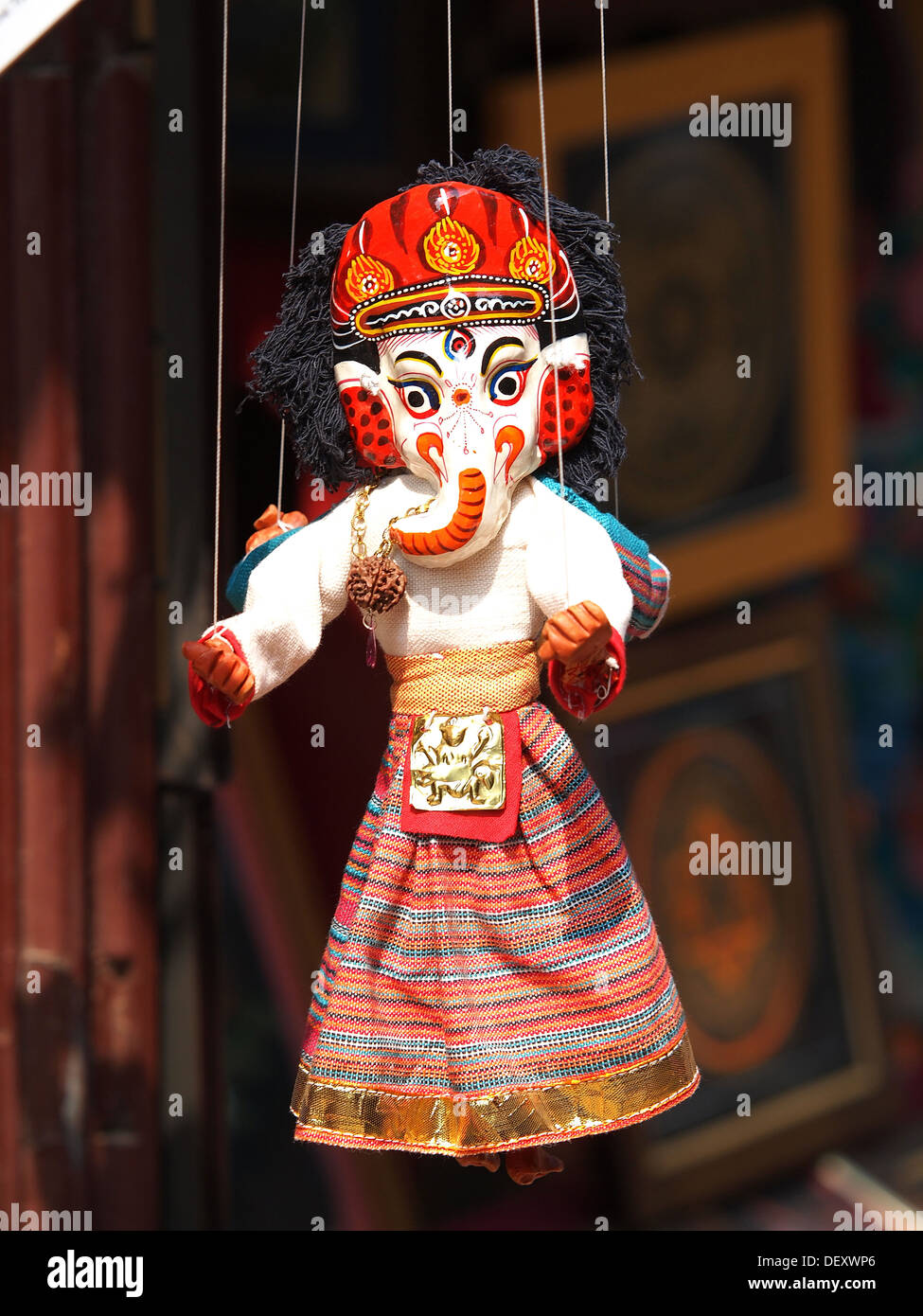 puppet og Ganesh god in Nepal Stock Photo - Alamy