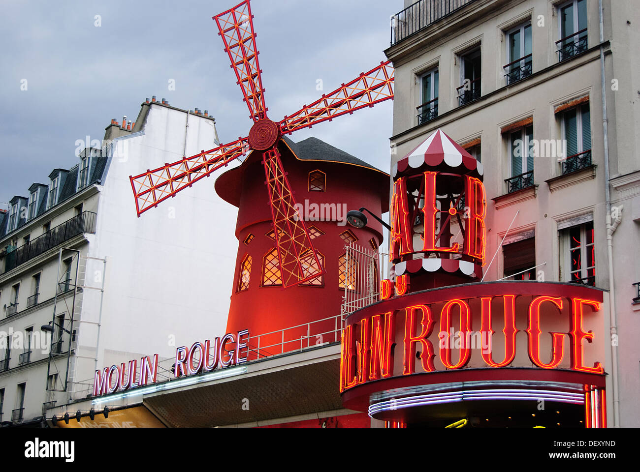 The famous Moulin Rouge in Paris at Place Pigalle Stock Photo - Alamy