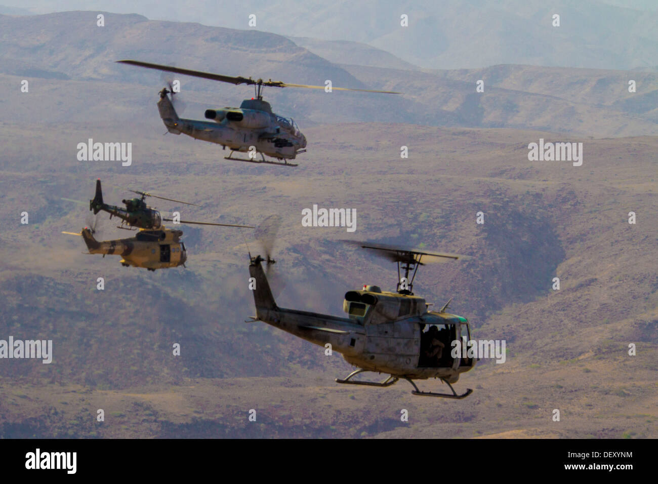 U.S Marine Corps helicopters assigned to Marine Medium Tiltrotor ...