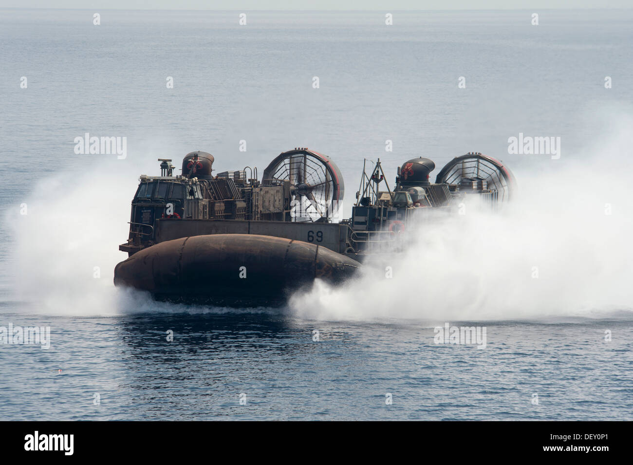 landing craft air cushion (LCAC) from Assault Craft Unit (ACU) Four ...