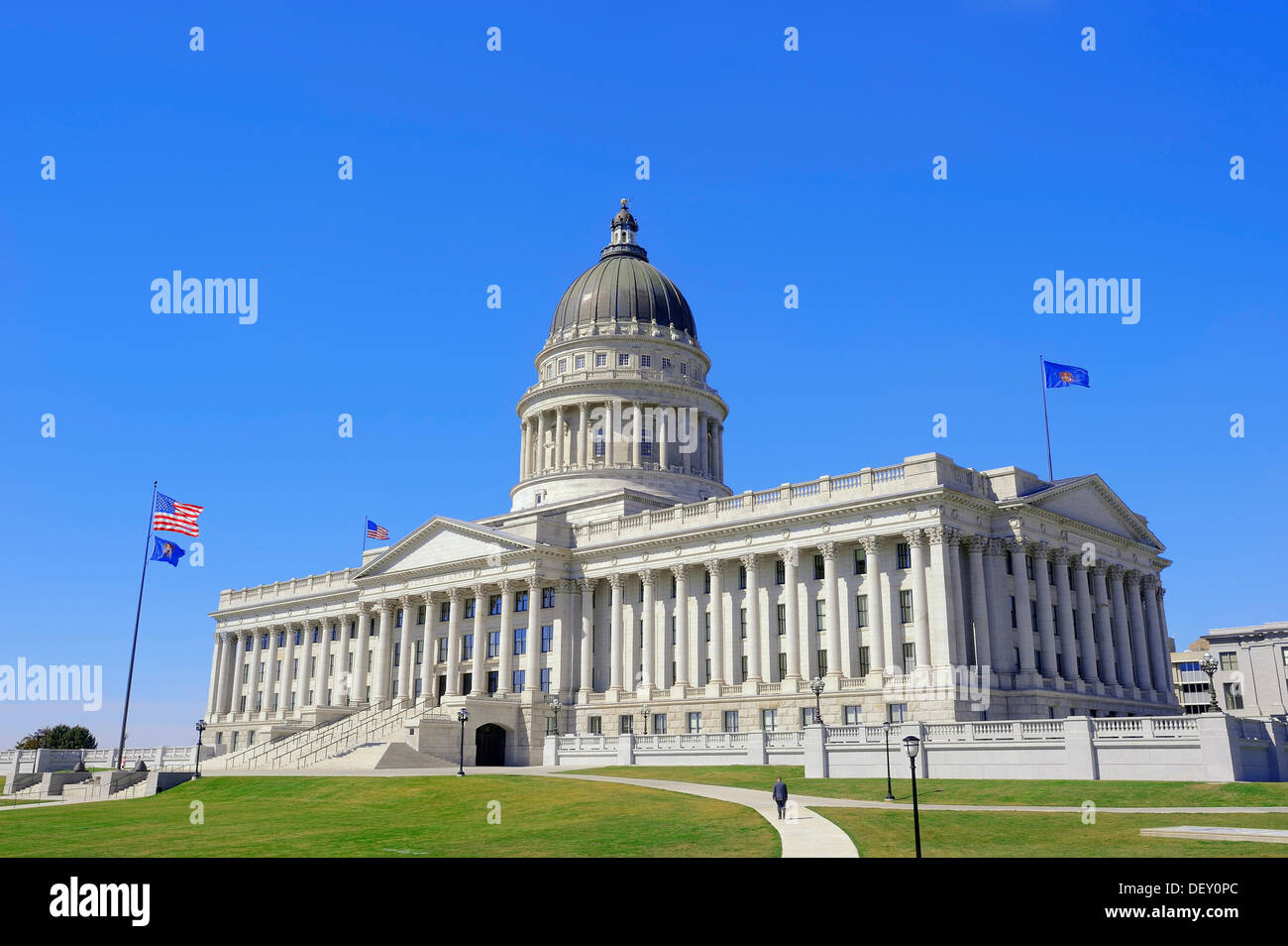 Utah State Capitol building, Capitol Hill, Salt Lake City, Utah, USA ...