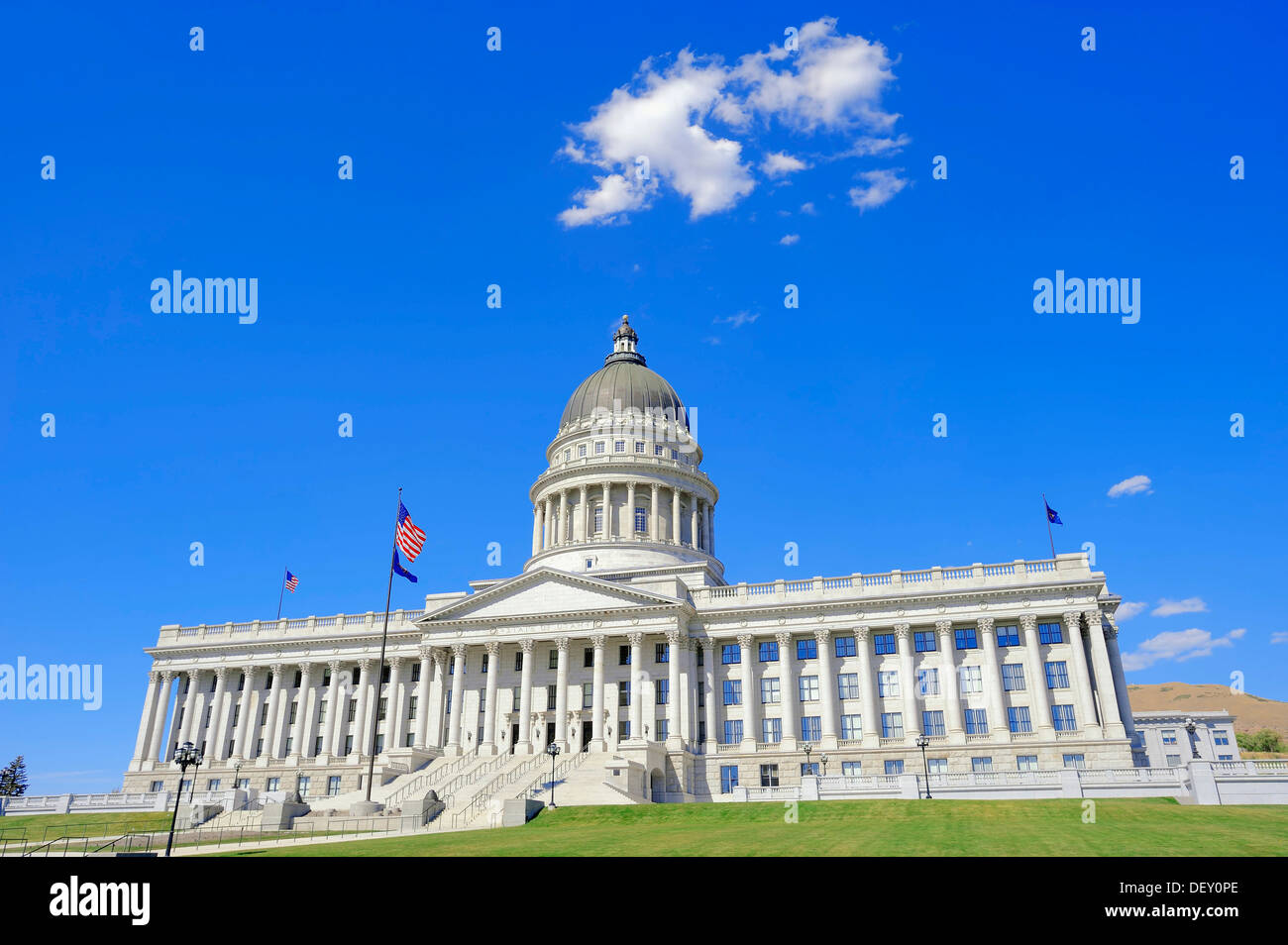 Utah State Capitol building, Capitol Hill, Salt Lake City, Utah, USA ...