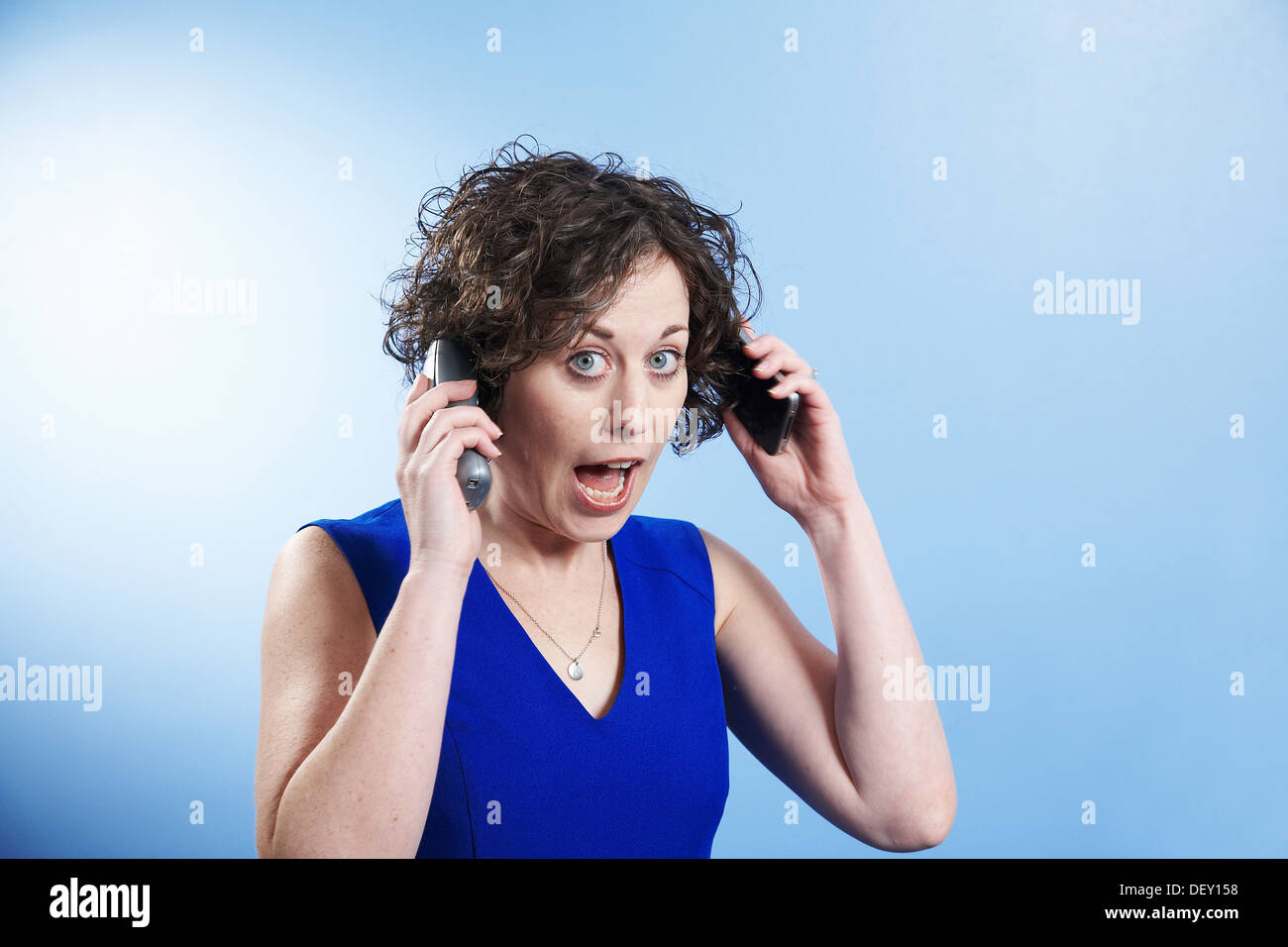 Flustered woman hi-res stock photography and images - Alamy