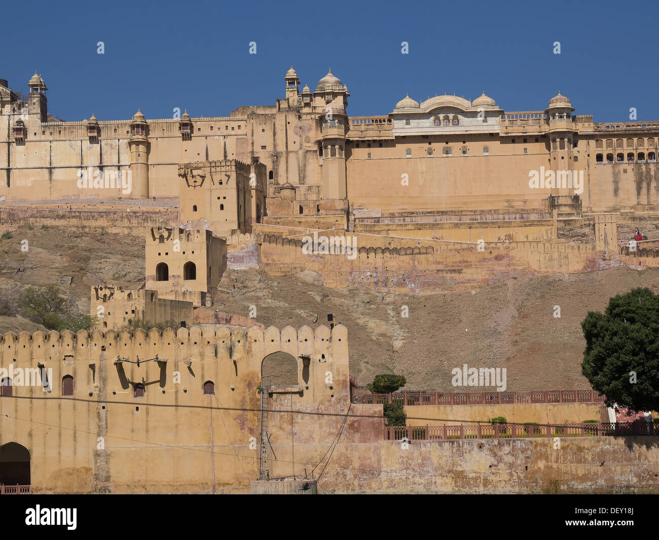Beautiful Amber Fort near Jaipur city in Rajastan,India Stock Photo - Alamy
