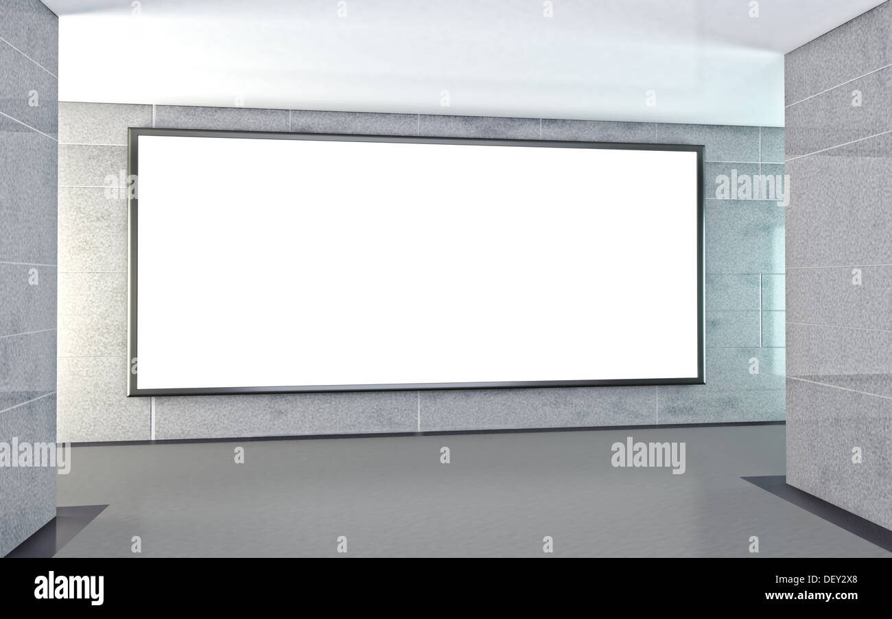 Blank billboard or lcd screen ready for new advertisement Stock Photo ...
