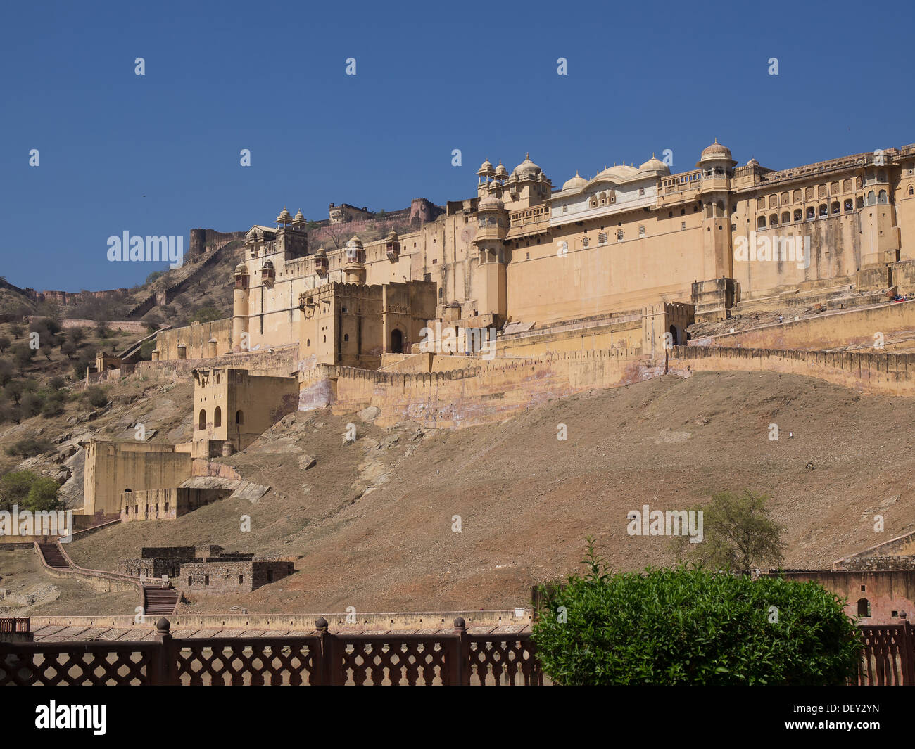 Beautiful Amber Fort near Jaipur city in Rajastan,India Stock Photo - Alamy