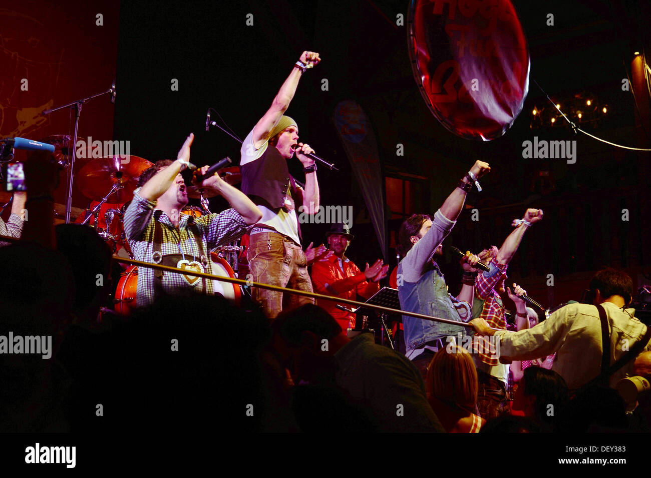 Munich, Germany. 24th Sep, 2013. The band VoxxClub (Michael Hartinger ...