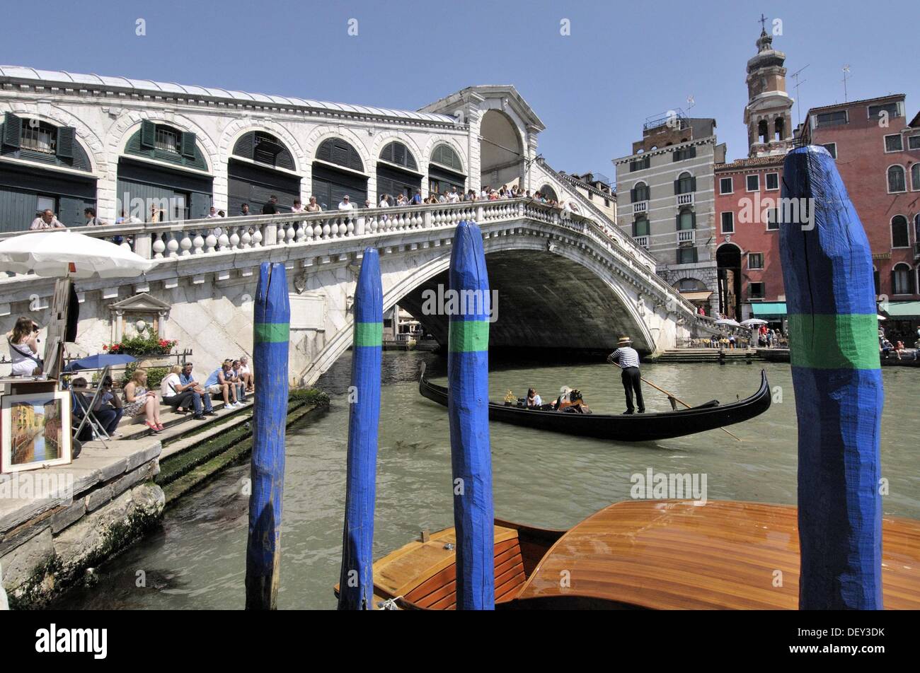 The Rialto Bridge (Italian: Ponte di Rialto). One of the four bridges ...